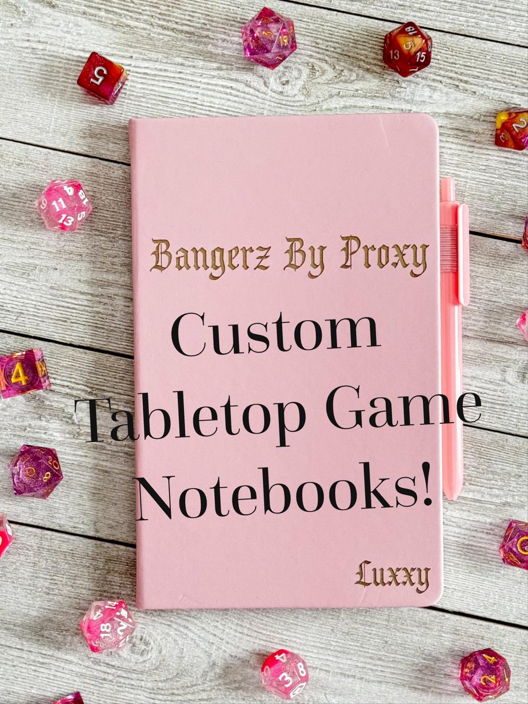 Custom Game/team Name Dnd Tabletop Roleplaying Game Notebook - Etsy