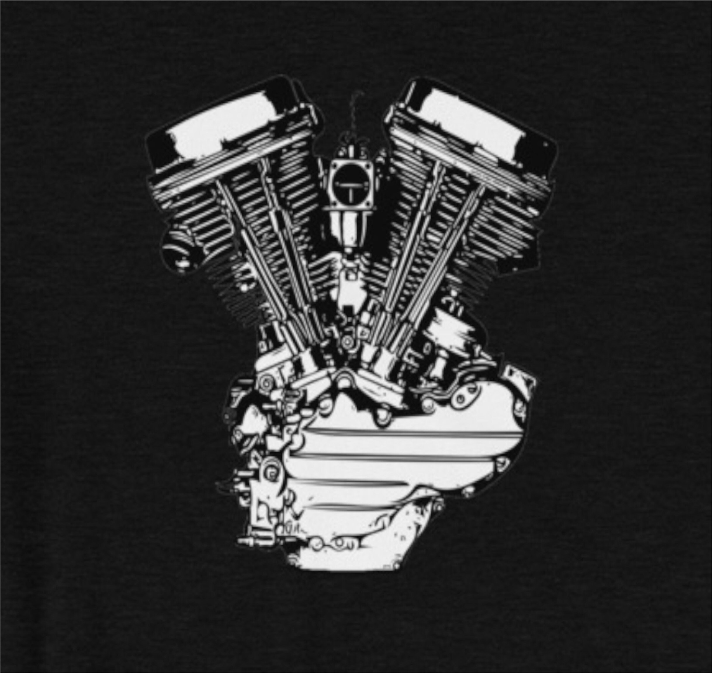 Panhead Engine T Shirt, Harley Davidson Motorcycles - Etsy