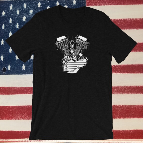 Panhead Engine T Shirt Harley Davidson Motorcycles - Etsy
