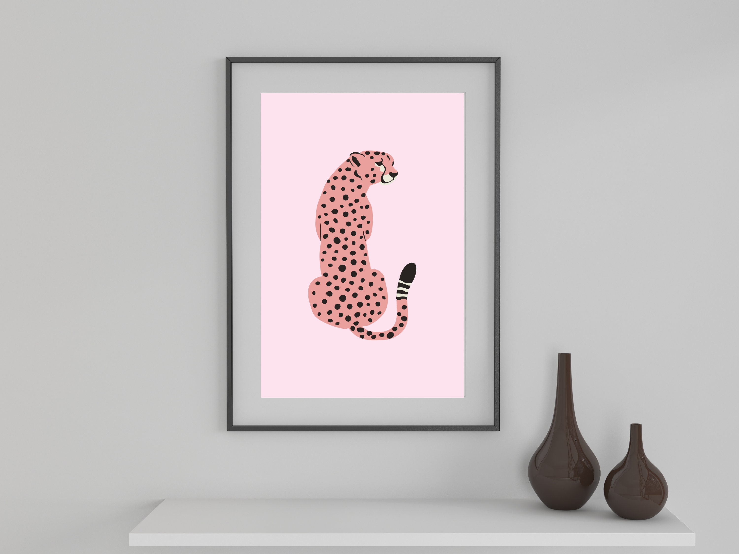 Pink Leopard Poster PNG - Printable Wall Art - Trendy Home Decor ...