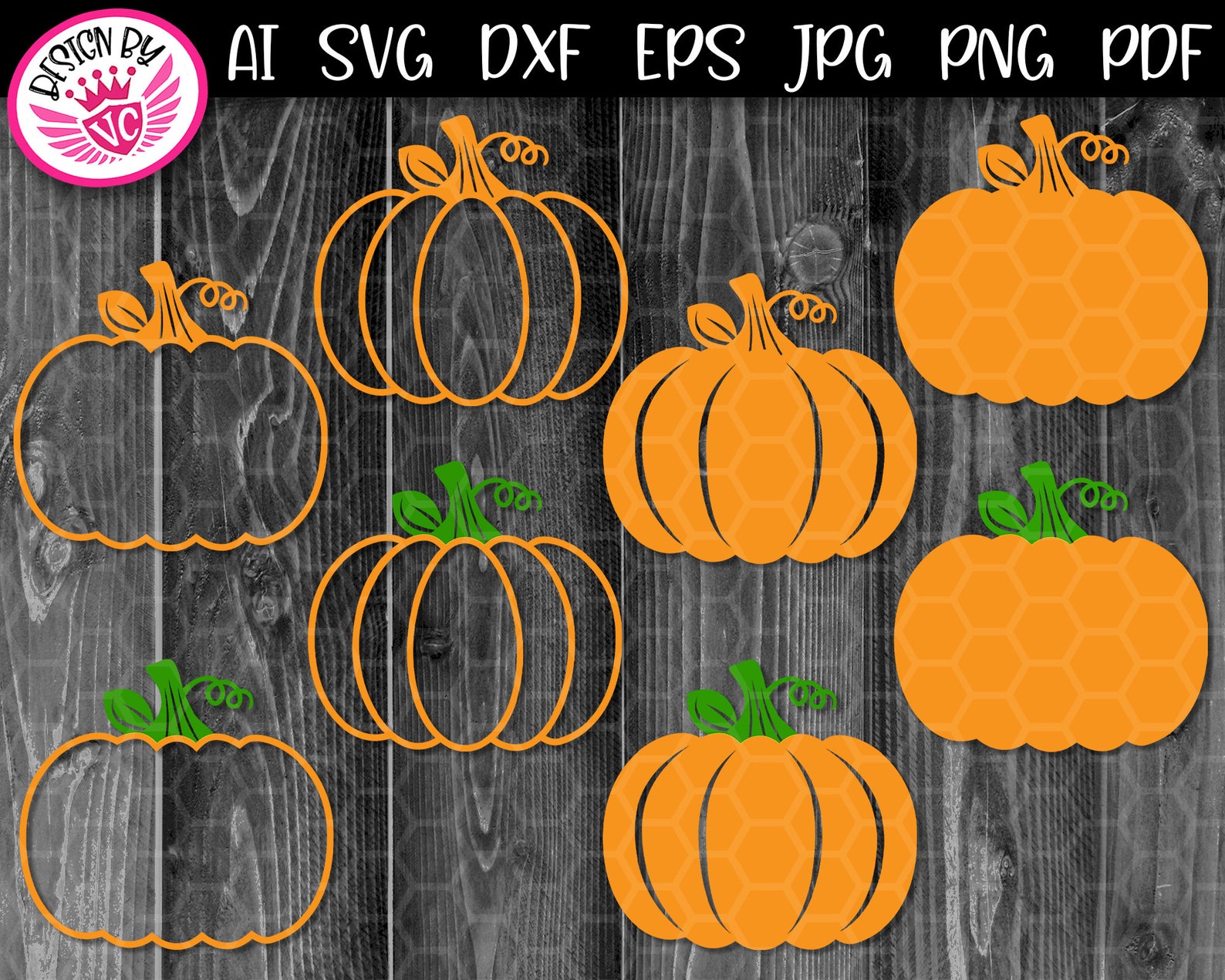 Halloween Pumpkins SVG Instant Digital Download for Creative - Etsy