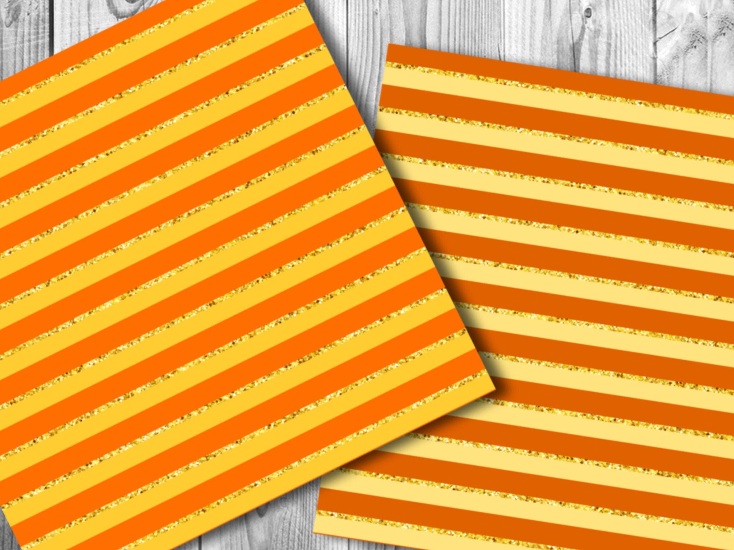 10 Fall Autumn Theme Color Line Art Design With Glitter - Etsy