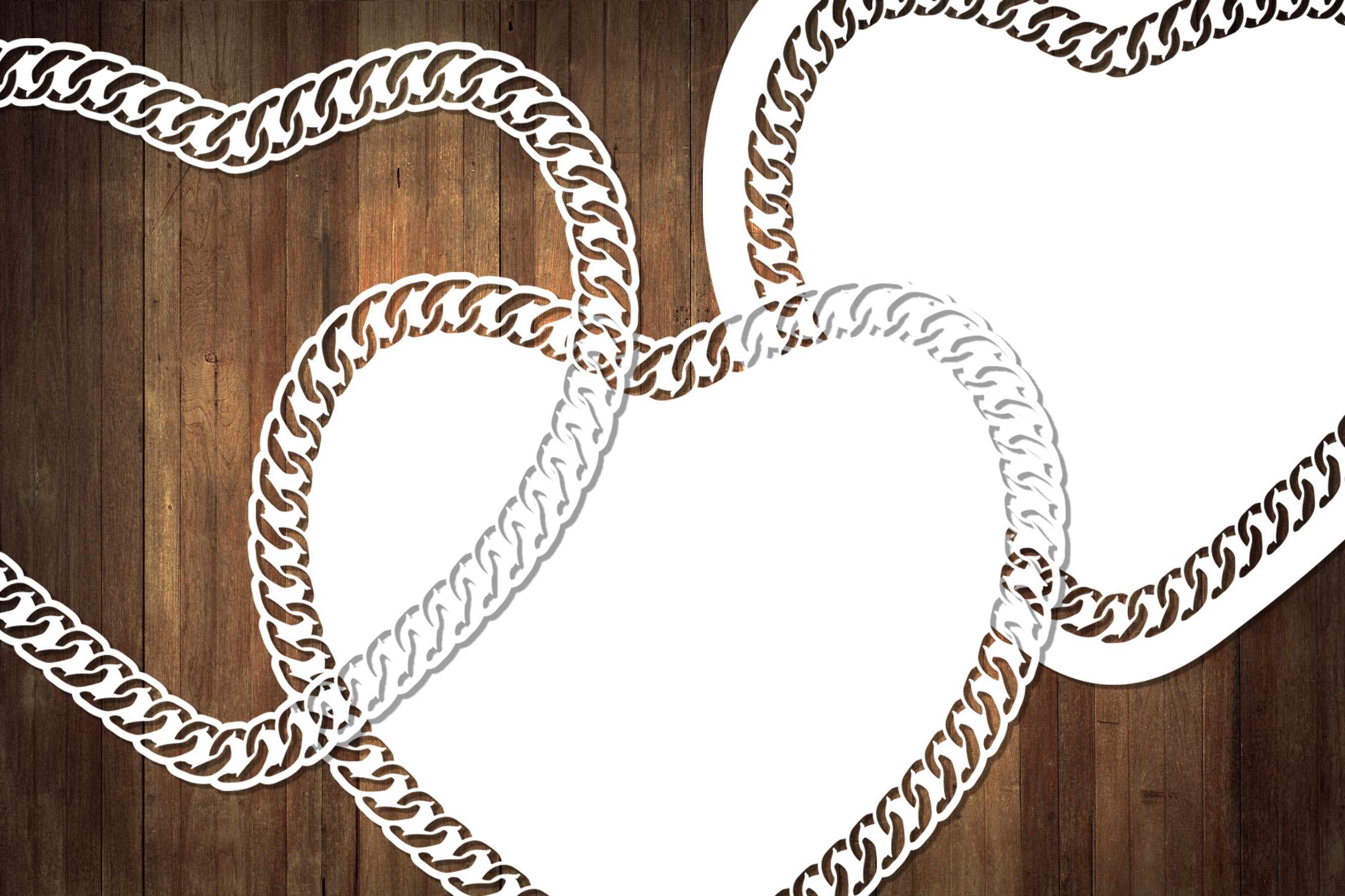 9 Designs Hollow Curb Chain Necklace Style Heart Shape Border Frames ...