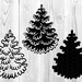 Christmas SVG Pine Tree Clipart 3 Designs Set 1 Decor - Etsy