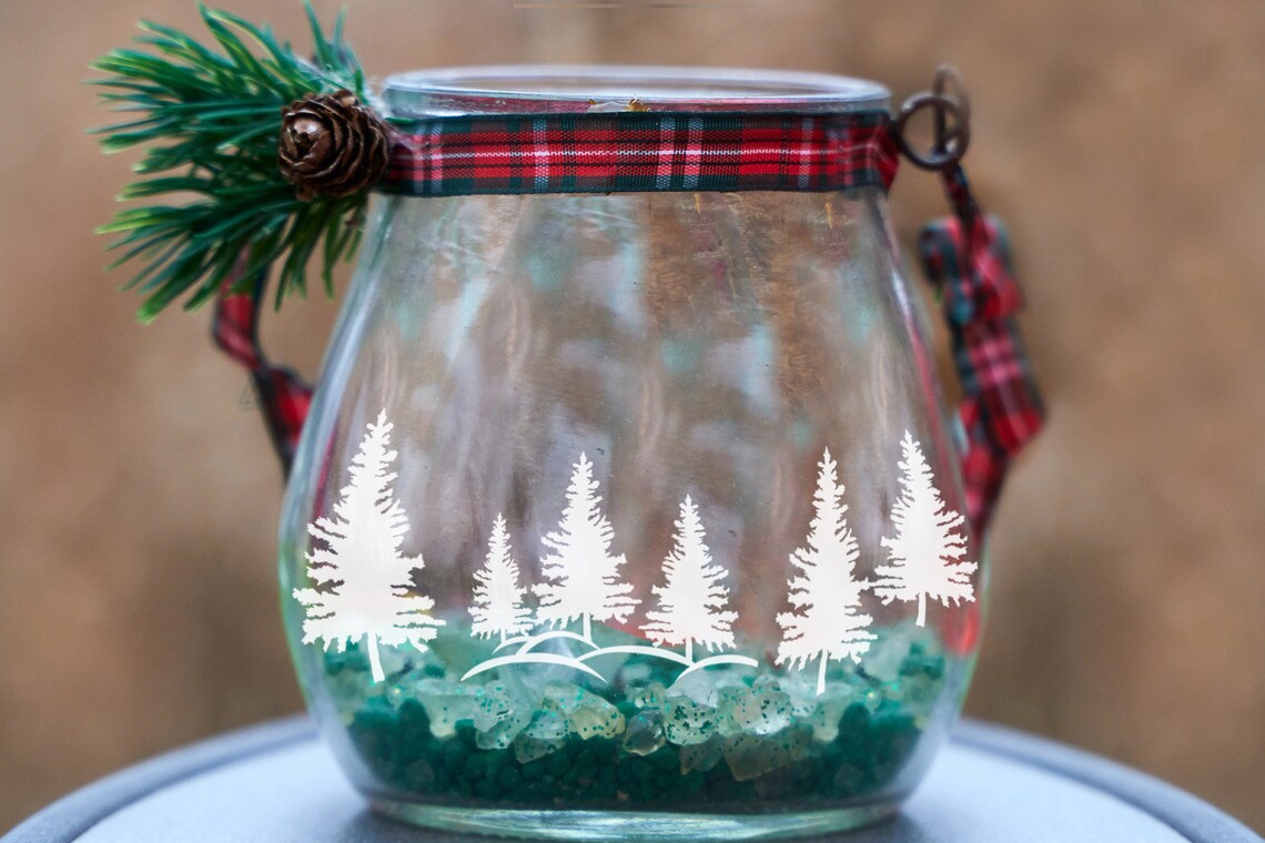 Christmas SVG Pine Tree Clipart Design Decorative Elements - Etsy