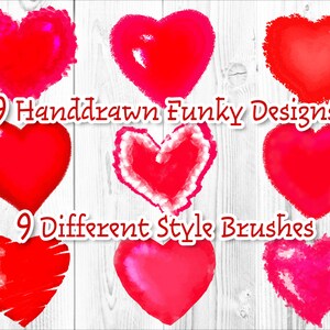 Sublimation PNG Hand Drawn Valentine Red Hearts Clip Art Design ...