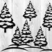 Christmas SVG Pine Tree Clipart Design V.3 Decorative Elements - Etsy