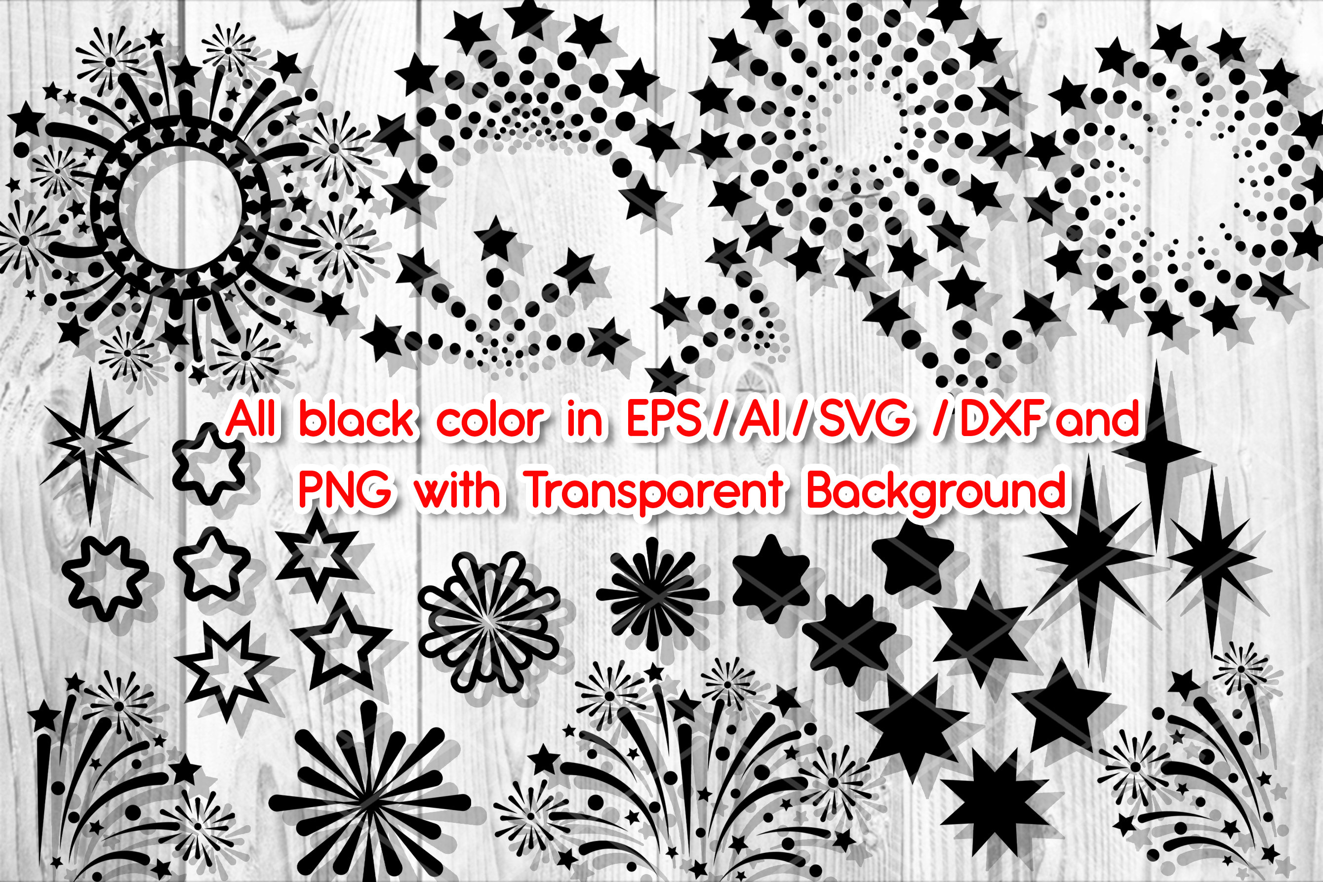 30 Designs Fireworks & Stars Independence Day Patriotic SVG - Etsy