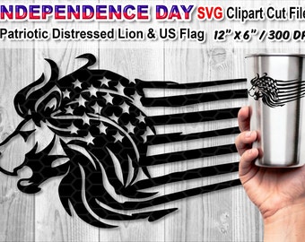 Independence Day Silhouette US Flag With Horse SVG Cut Files | Etsy