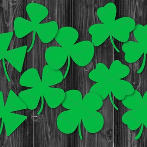 St. Patrick's Day 5 Styles of Shamrocks and Four Leaf Clovers Clip Art ...