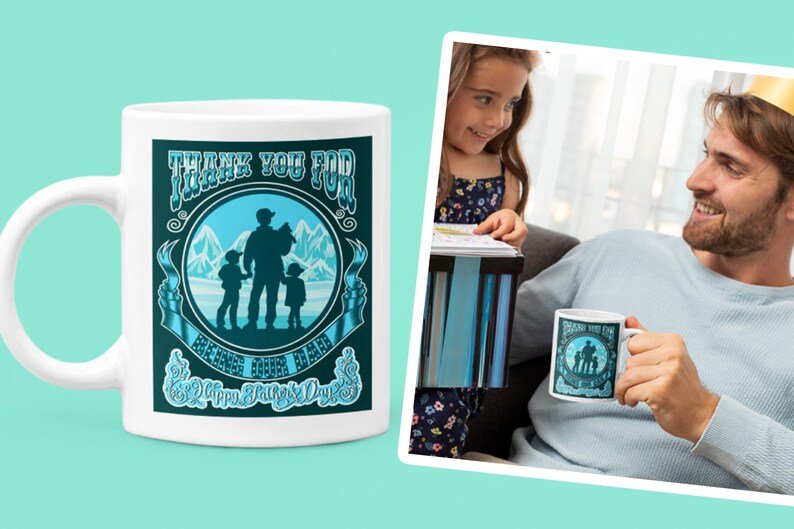 3D Father's Day Gift Multi-layered Design Thank You for | Etsy