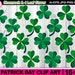 Shamrock & Four Leaf Clover Clip Art, St. Patrick's Day Designs (PNG ...