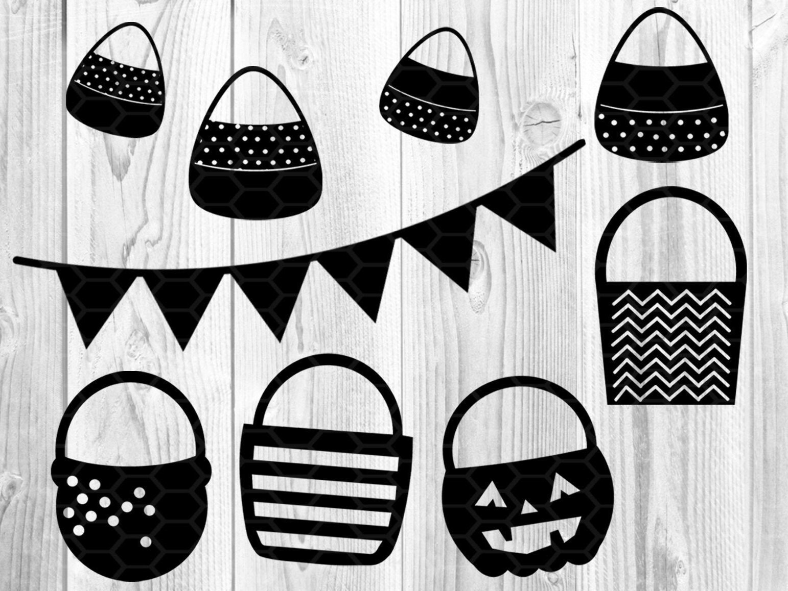 Halloween Candy Elements SVG Instant Digital Download for - Etsy