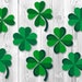 St. Patrick's Day Symbol Decorations Clip Art Shamrock and Four Leaf ...