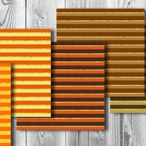 10 Fall Autumn Theme Color Line Art Design With Glitter Decorations ...