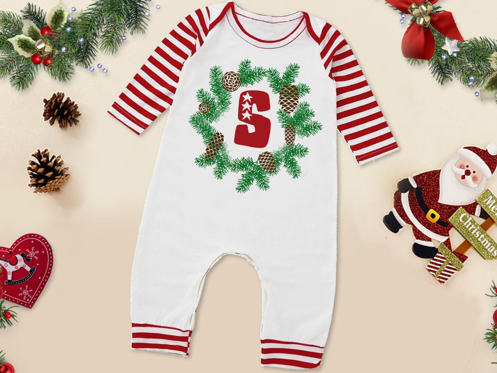 Christmas SVG Pine Leaves Clipart Design Elements Instant - Etsy