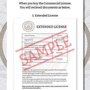 Commercial License Covering ONE Design of Art Design by VC - Etsy