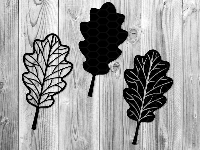Fall Autumn Leaves SVG Clipart Laser Cut Files Set of - Etsy