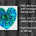 8 Tie Dye Hearts Sublimation PNG Clipart Set 2 Heart Shape Design ...