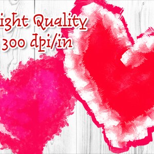 Sublimation PNG Hand Drawn Valentine Red Hearts Clip Art Design ...