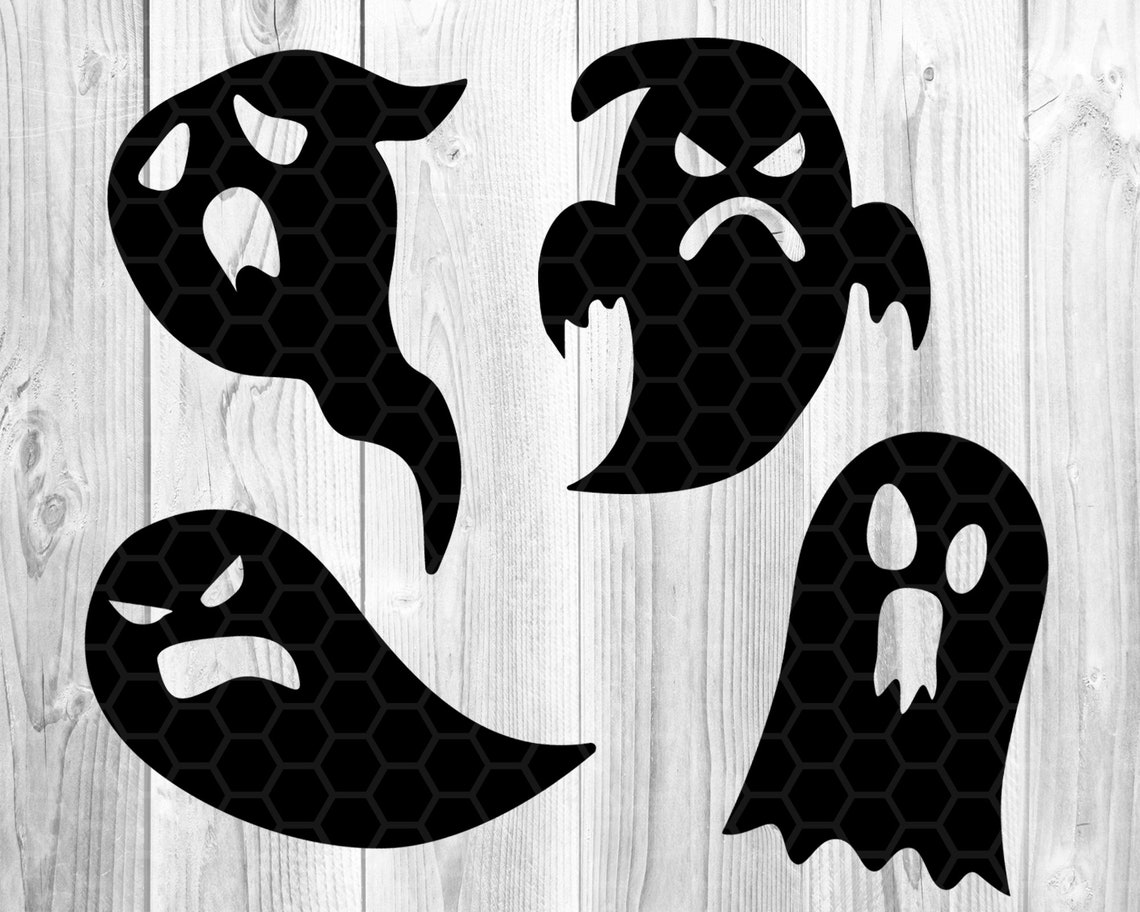 Halloween Ghosts SVG Instant Digital Download for Creative - Etsy