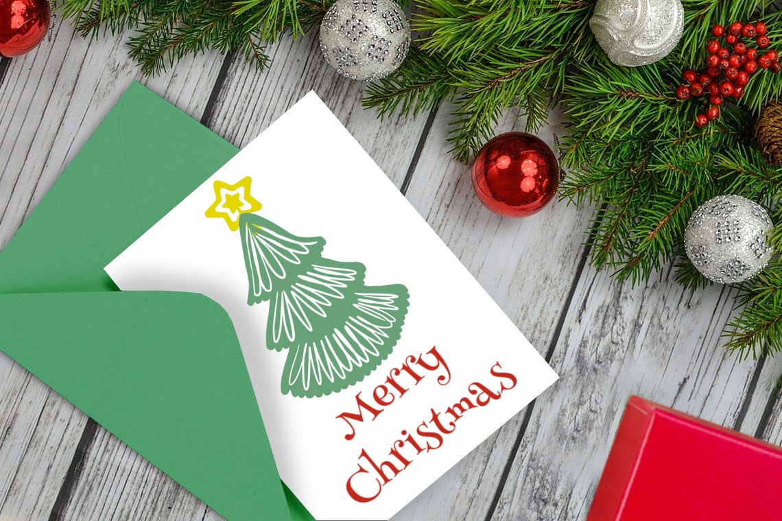 Christmas SVG Pine Tree Clipart 3 Designs Set 2 Decor - Etsy