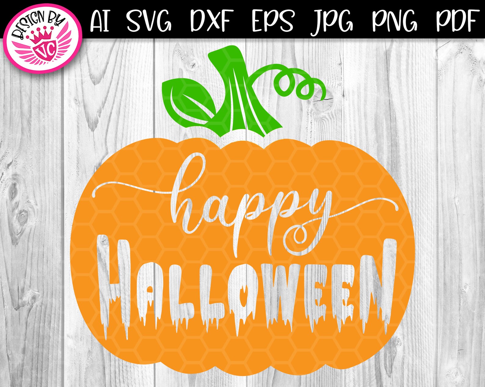 Happy Halloween Pumpkins SVG Instant Digital Download for - Etsy