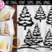 Christmas SVG Pine Tree Clipart Design V.3 Decorative Elements Digital ...