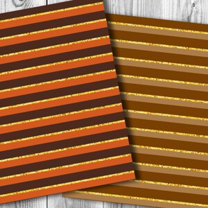 10 Fall Autumn Theme Color Line Art Design With Glitter Decorations ...