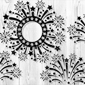 30 Designs Fireworks & Stars Independence Day Patriotic SVG Silhouette ...