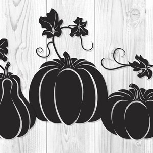 Halloween Silhouette Pumpkins SVG Clipart Creative DIY Projects ...