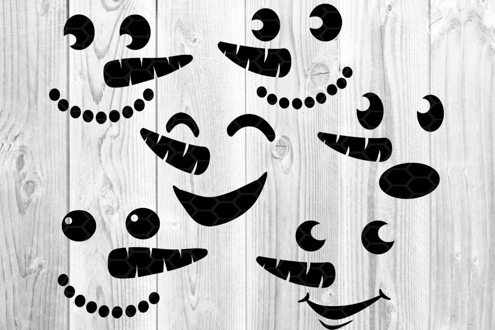 Christmas SVG Snowman Faces Clipart Design Decor Ornaments Digital ...