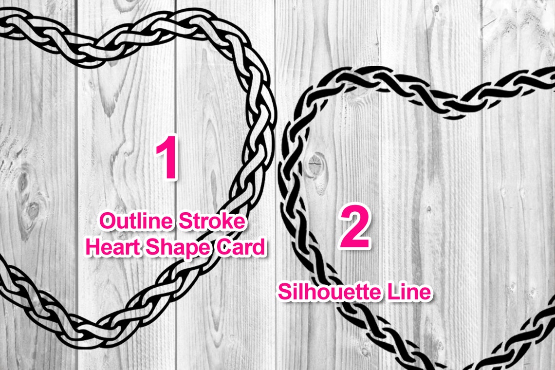 Valentine Heart Shape Frame Border Template With Medium Size | Etsy