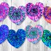 8 Tie Dye Hearts Sublimation PNG Clipart Set 2 Heart Shape Design ...