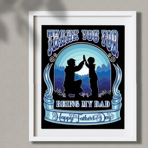 3D Father's Day Gift Multi-layered Design Thank You DAD Papercut SVG ...