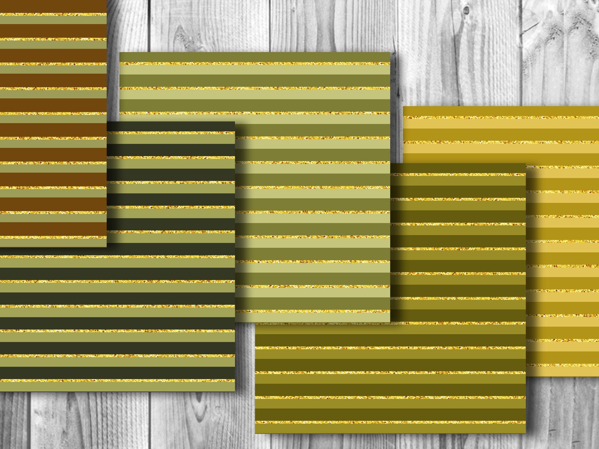 10 Fall Autumn Theme Color Line Art Design With Glitter - Etsy