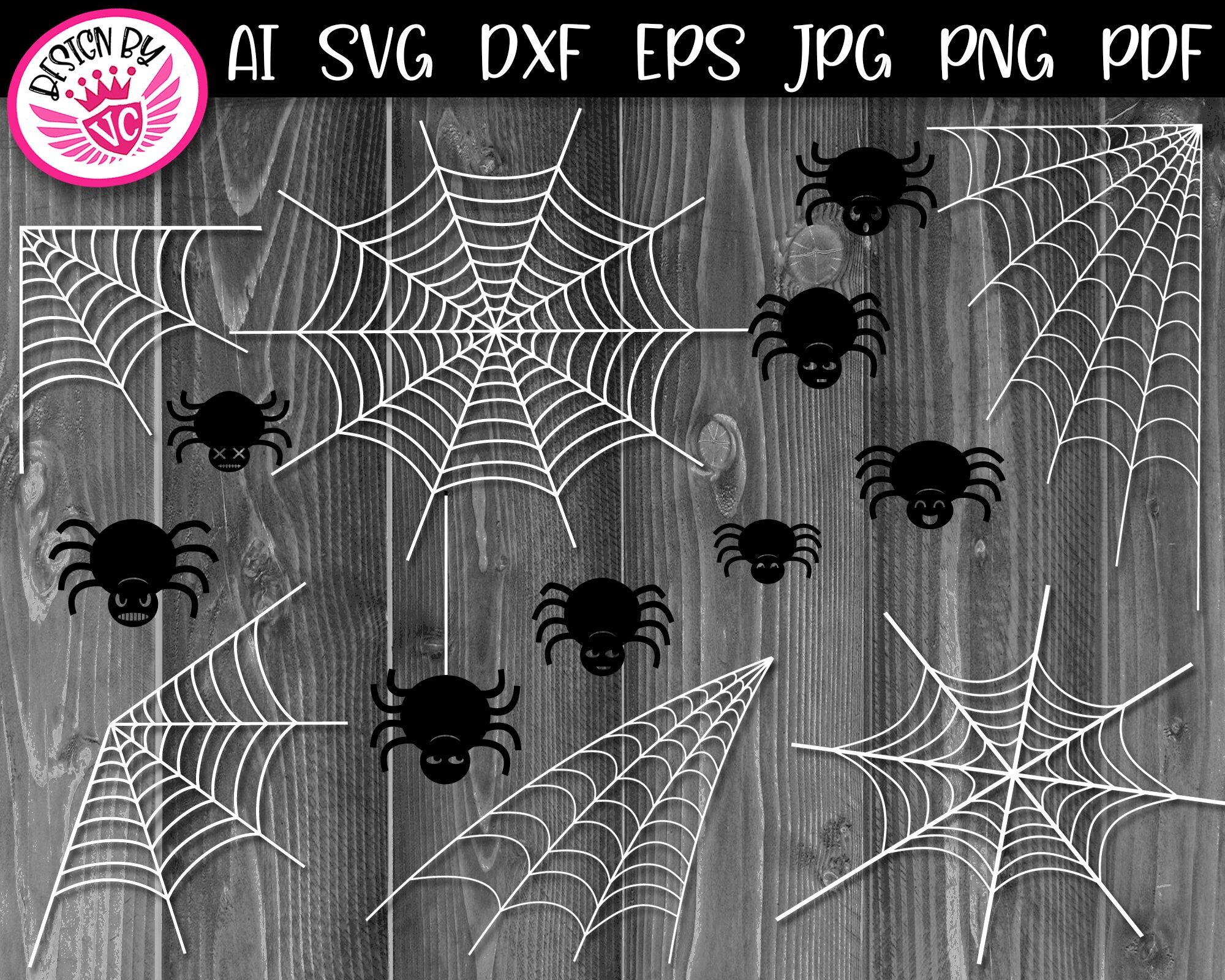 Halloween Spider SVG Instant Digital Download for Creative - Etsy