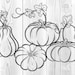 Halloween Pumpkin Line Art, Fall SVG Cut Files (digital Download) - Etsy