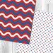 4th of July Digital Paper Set 5 - Red White and Royal Blue American ...