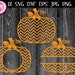 Pumpkins Monogram SVG Chevron | Instant Digital Download for Creative ...