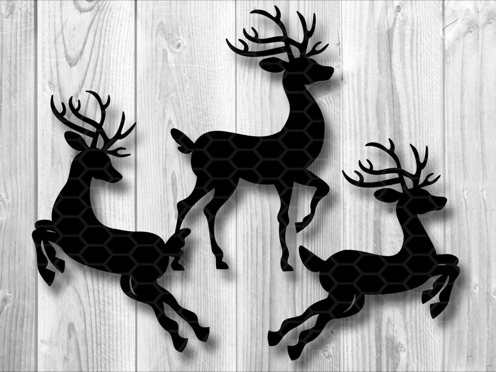 Christmas SVG Reindeer Clipart Designs Decorative Elements, Creative ...