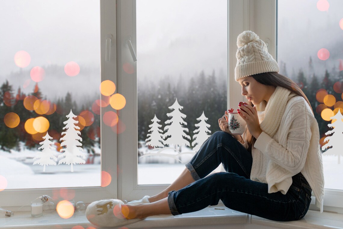 Christmas SVG Pine Tree Clipart Design V.2 Decorative Elements - Etsy