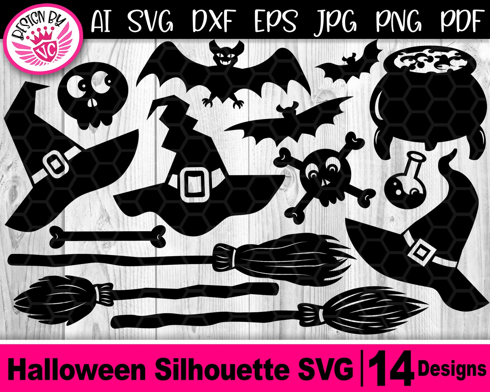 Halloween Elements SVG Instant Digital Download for Creative - Etsy