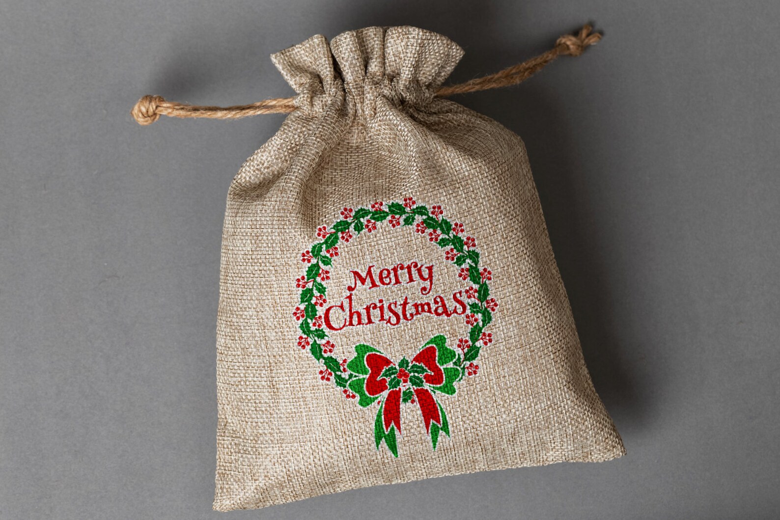 Christmas Wreath With Ribbon Bow SVG Clipart Design Elements - Etsy