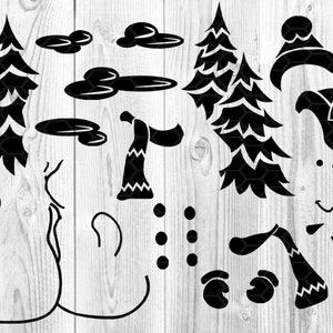 Christmas SVG Let It Snow Layered Design Clipart Decor Ornaments ...