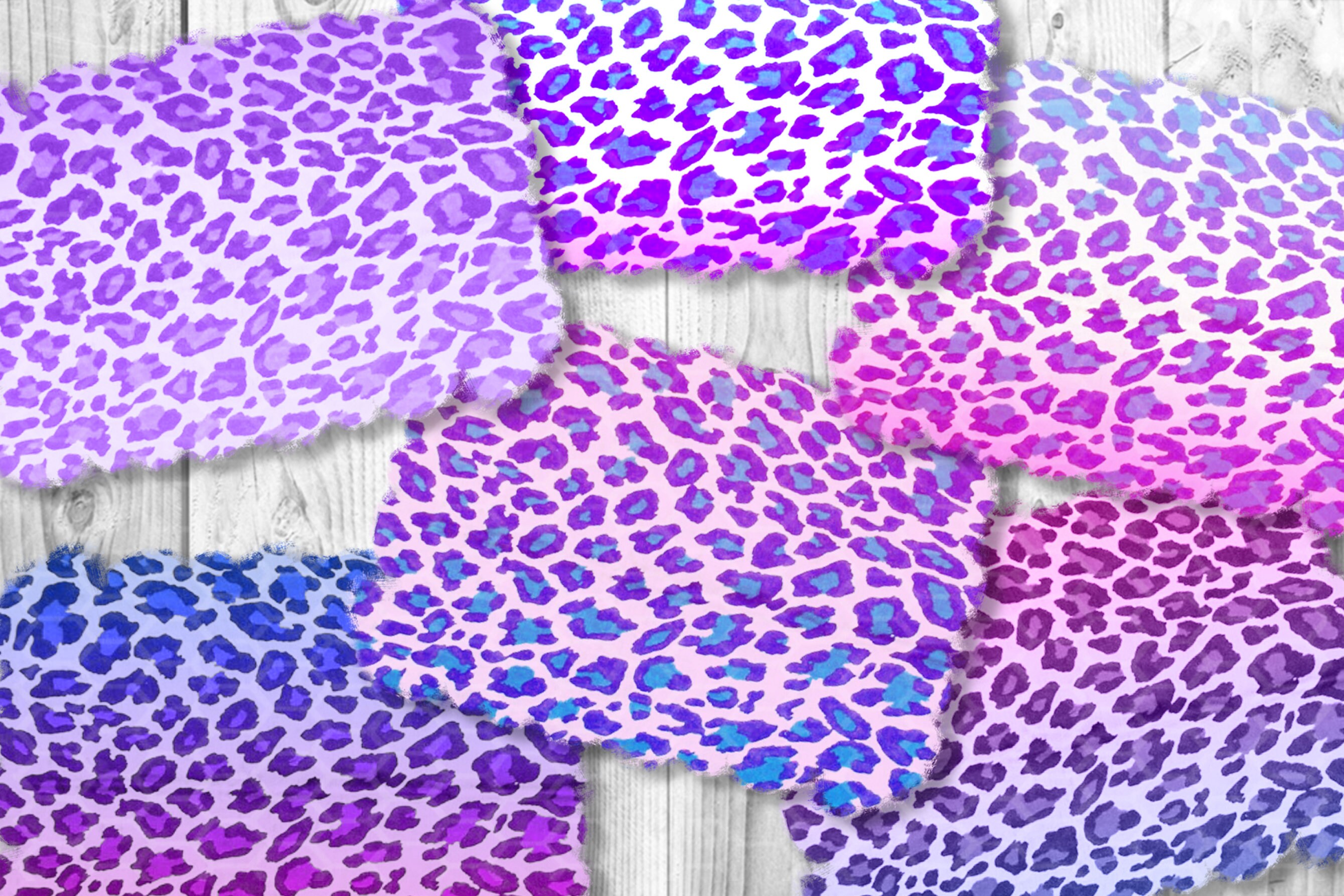 Purple & Green Leopard Sublimation PNG Background Design Decorative ...