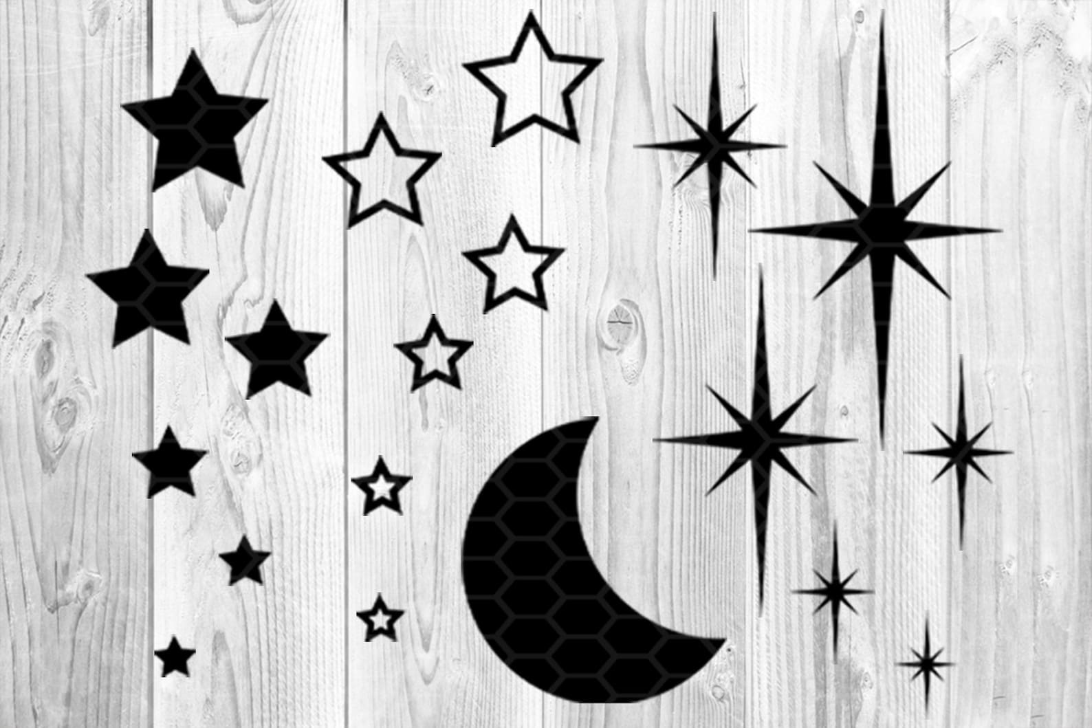 Christmas Scene SVG Silhouette Design Clipart Set Decor - Etsy