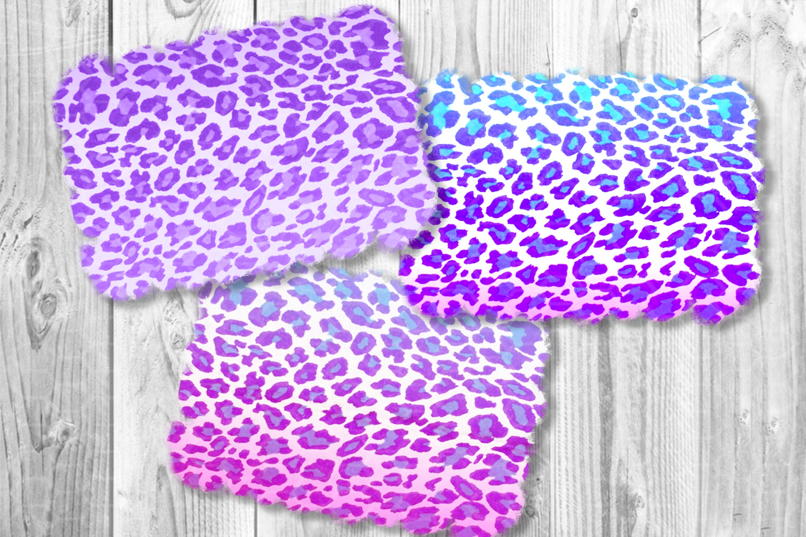 Purple & Green Leopard Sublimation PNG Background Design Decorative ...