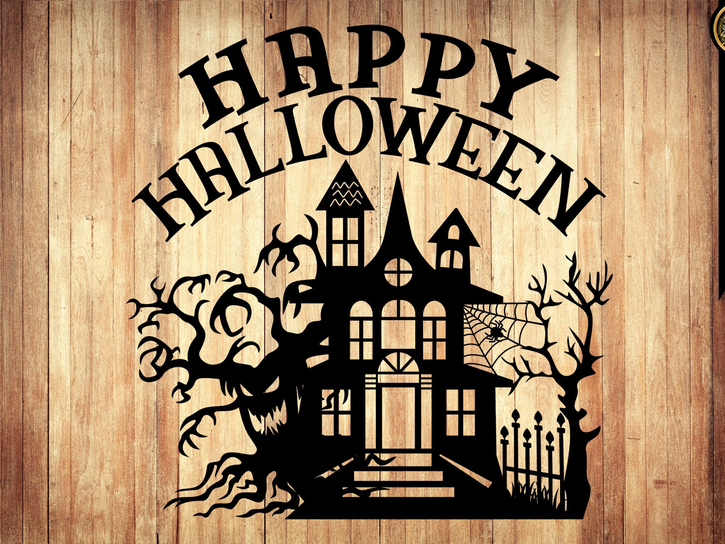 Happy Halloween SVG 20x20 Inches Digital Download for Creative DIY ...