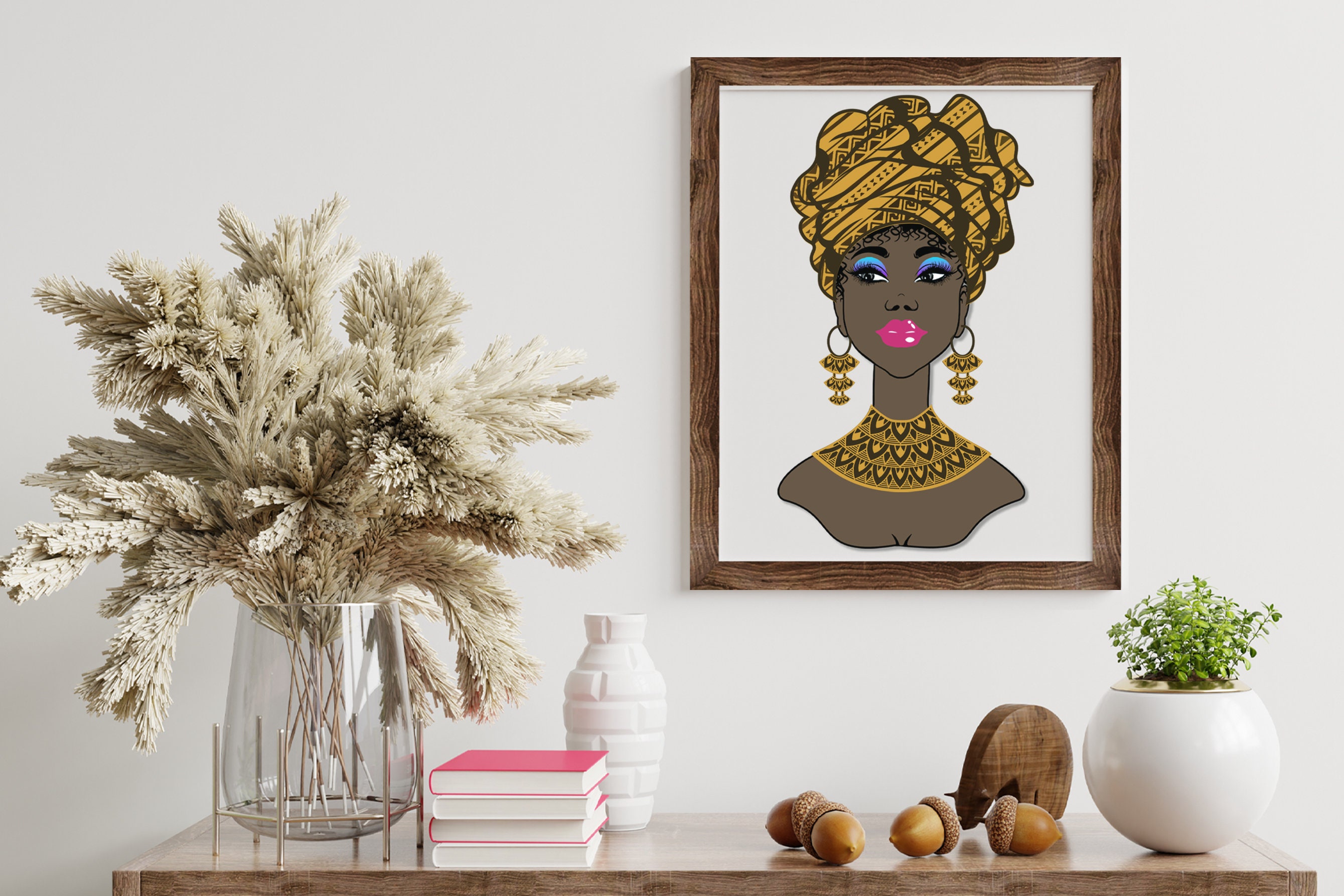 Black Princess Layered SVG V.2 African Women Afro & Braid - Etsy